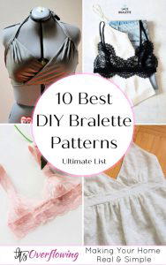 10 DIY Bralette Patterns (Free Sewing Pattern PDF)