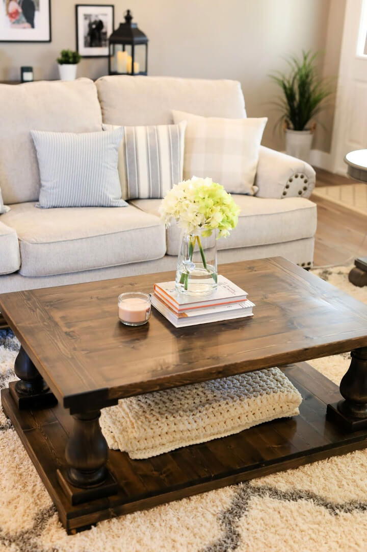10 DIY Balustrade Coffee Table Plans To Build Your Own