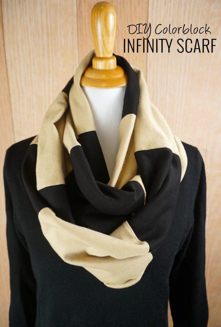 DIY Infinity Scarf Pattern - How To Make A Scarf • Its Overflowing