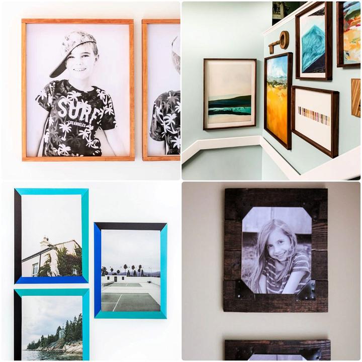 25 Cheap DIY Poster Frame Ideas (How to Make)