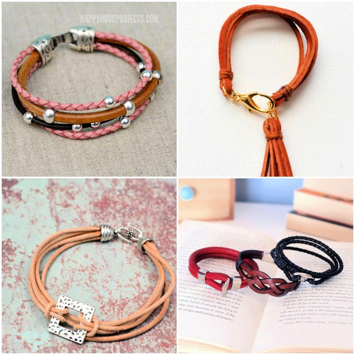 How to Make a Leather Bracelet (15 Easy Patterns and Ideas)
