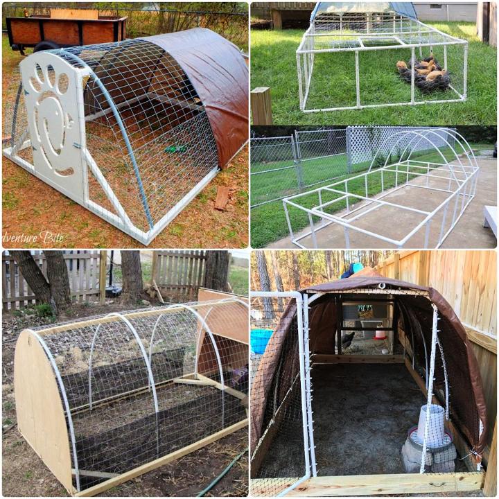 10 Free DIY PVC Chicken Tractor Plans (How to Build)