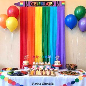 20 DIY Rainbow Birthday Party Ideas And Decorations
