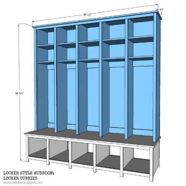 15 Free DIY Shoe Cubby Plans - How To Build Shoe Cubbies