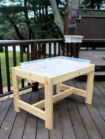 30 Homemade DIY Sensory Table Plans (How to Build)