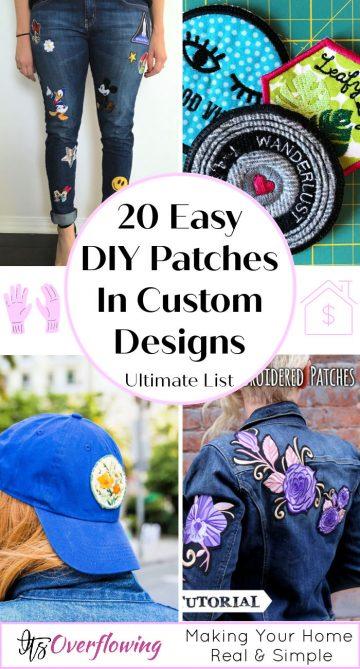 How to Make a Patch (20 Easy DIY Iron on Patches)