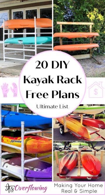 20 Free DIY Kayak Rack Plans (Build Your Kayak Storage)