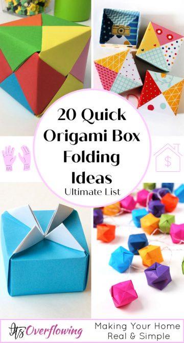 20 Quick and Easy Origami Box Folding Instructions & Ideas