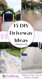 15 Cheap DIY Driveway Ideas (Build a Driveway)