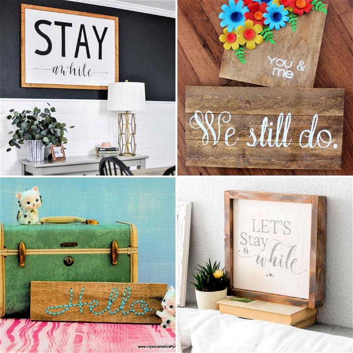 30 Homemade DIY Wood Signs You Can Make