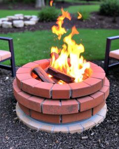 25 Creative Brick Fire Pit Ideas for Your Backyard