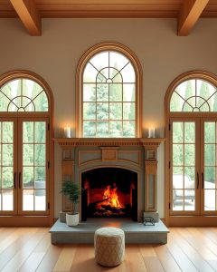 25 Fireplace Between Windows Ideas for Cozy Homes