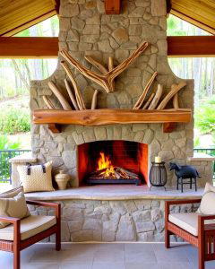 20 Rustic Outdoor Fireplace Ideas for Cozy Evenings