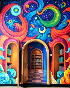20 Library Murals to Inspire Your Next Home Project