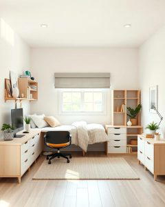 20 Student Bedroom Design Ideas for Study and Sleep