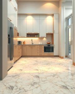 25 Marble Kitchen Floor Ideas for Timeless Elegance