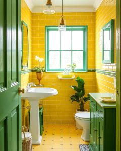 20 Yellow and Green Bathroom Ideas for a Fresh Look