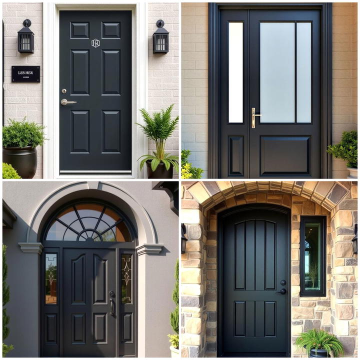 20 Dark Gray Front Door Ideas for a Modern Entryway