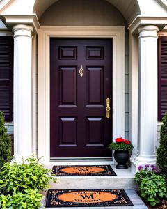 20 Dark Purple Front Door Ideas for a Bold Entrance