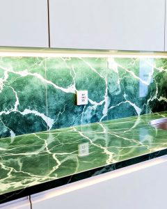 20 Green Marble Countertop Design Ideas for Kitchens