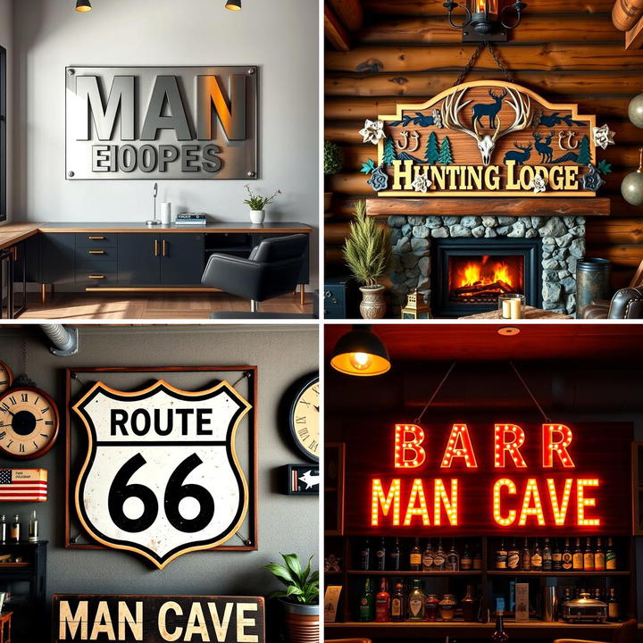 20 Man Cave Sign Ideas for a Personalized Space