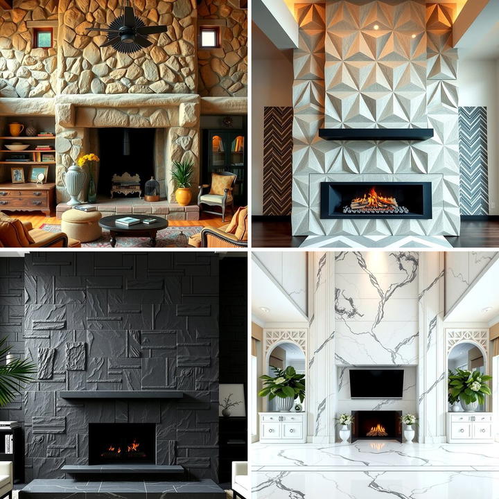 25 Stacked Stone Fireplace Ideas for a Rustic Look