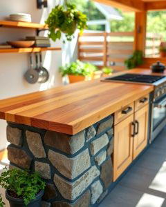 25 Types of Outdoor Kitchen Countertops for Durability