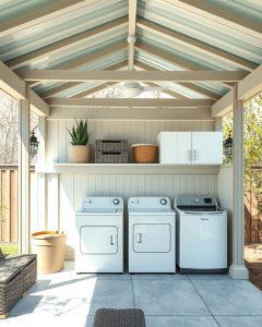 25 Outdoor Laundry Area Design Ideas for Convenience