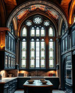 30 Gothic Kitchen Ideas for Dramatic Dark Aesthetic Spaces