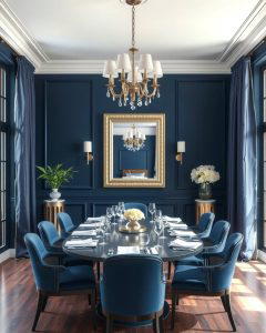 25 Navy Blue Dining Room Ideas for Elegant Gatherings
