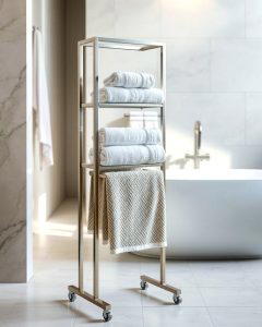 25 Towel Display Ideas to Organize Your Bathroom