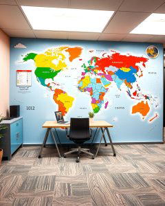 25 Office Wall Murals to Inspire Creativity and Productivity