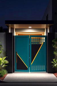 30 Inviting Front Gate Designs for Home Entrances