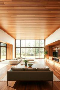 30 Wood Slat Ceiling Ideas for Textured Modern Interiors