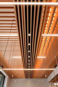30 Wood Slat Ceiling Ideas for Textured Modern Interiors