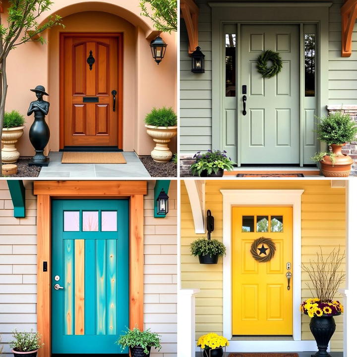 20 Cedar Front Door Colors Ideas: Warm & Inviting