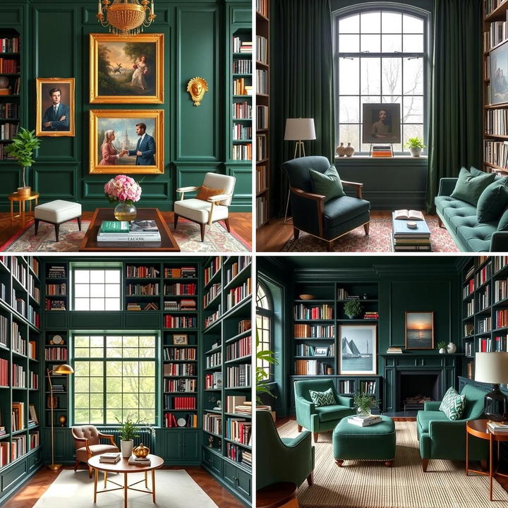 25 Dark Green Office Ideas for a Sophisticated Look