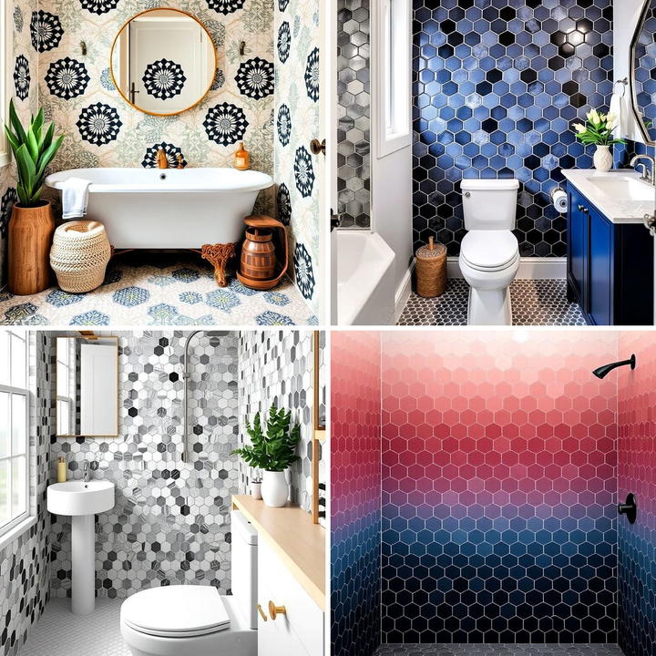 20 Hexagon Tiles Ideas for Bathrooms with Style