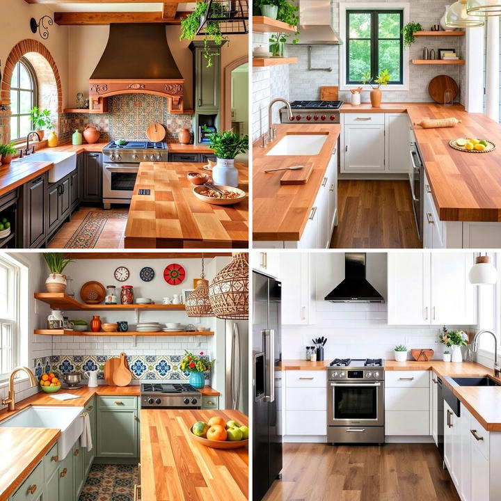 20 Kitchens with Butcher Block Countertops Ideas