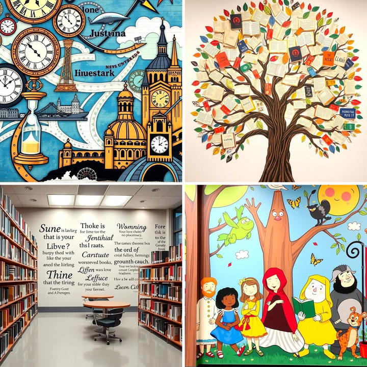 20 Library Murals to Inspire Your Next Home Project
