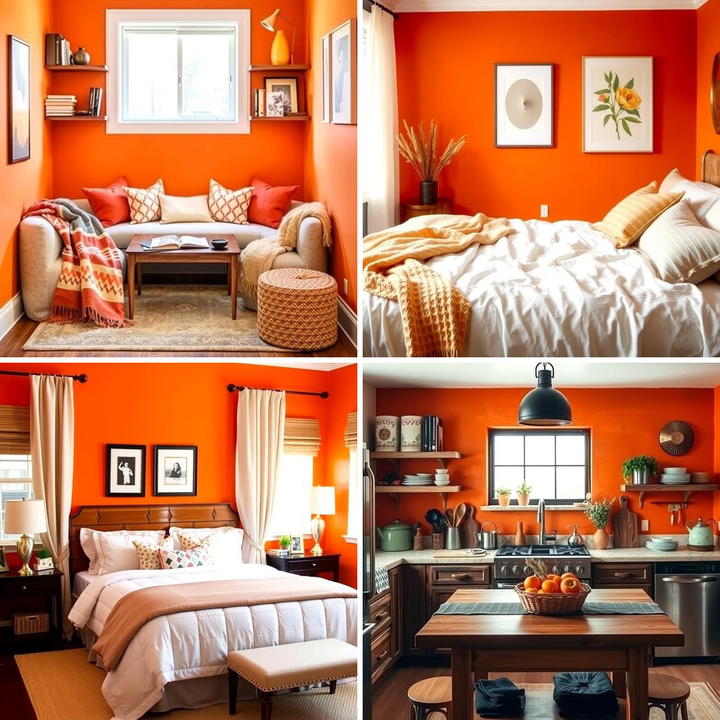 20 Orange Accent Wall Ideas to Brighten Your Space