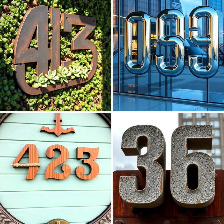 21 House Number Ideas to Boost Curb Appeal Creatively