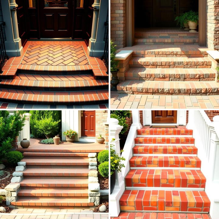 25 Brick Front Steps Design Ideas for Curb Appeal
