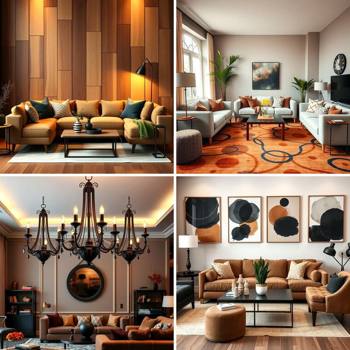 25 Dark Brown Floor Living Room Ideas for Warmth