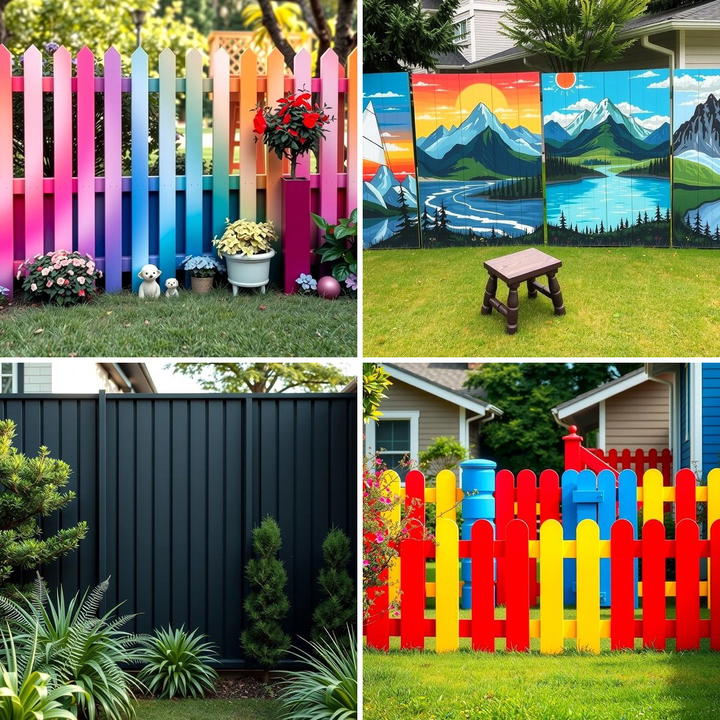 25 Fence Painting Ideas to Refresh Your Outdoor Space