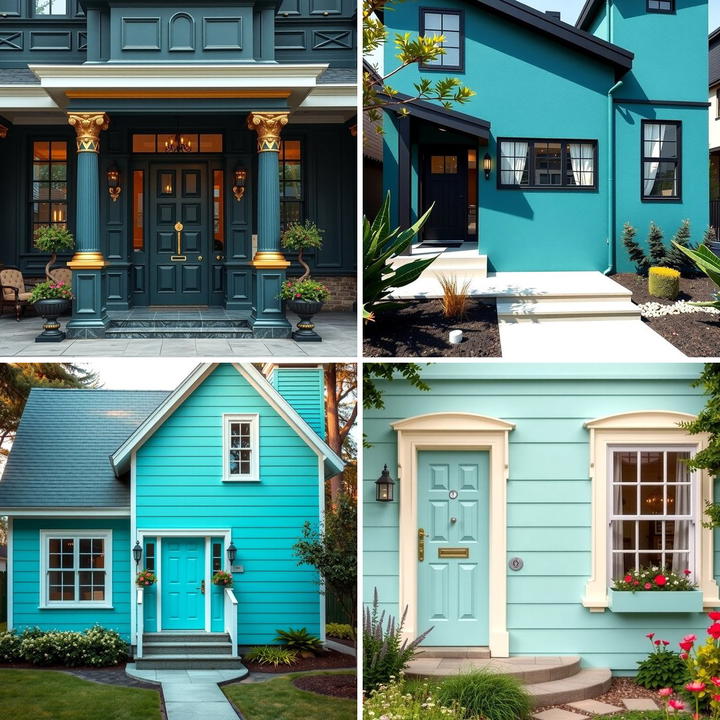 25 Teal House Exterior Ideas for a Bold and Beautiful Look