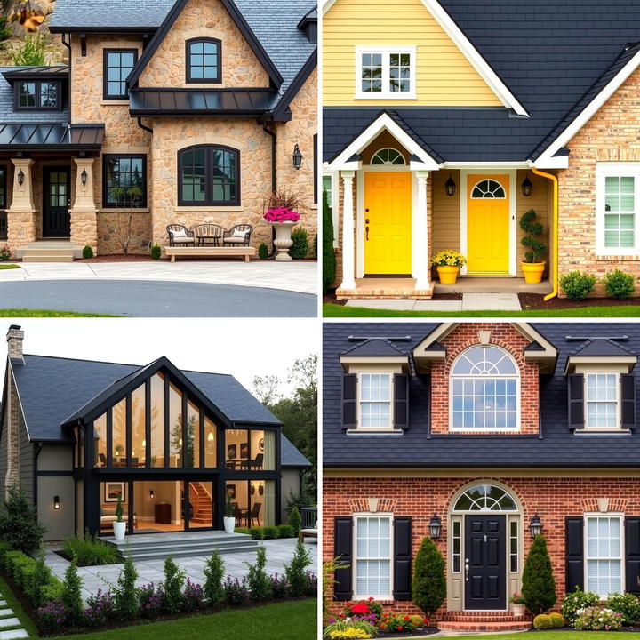 25 Black House With Wood Accents Ideas for a Bold Design