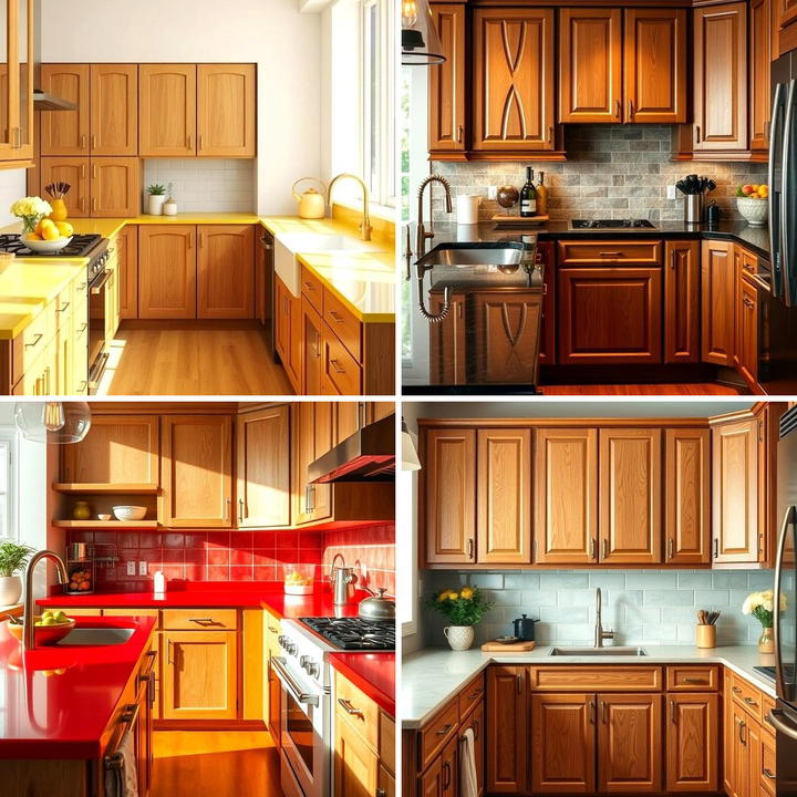 30 Countertop Colors That Harmonize With Oak Cabinets