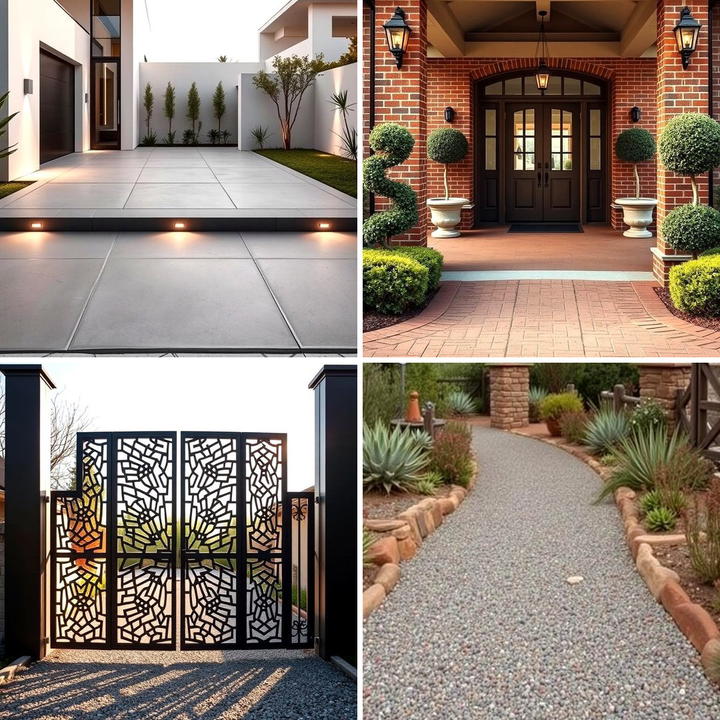 30 Driveway Entrance Ideas for Impressive Arrivals