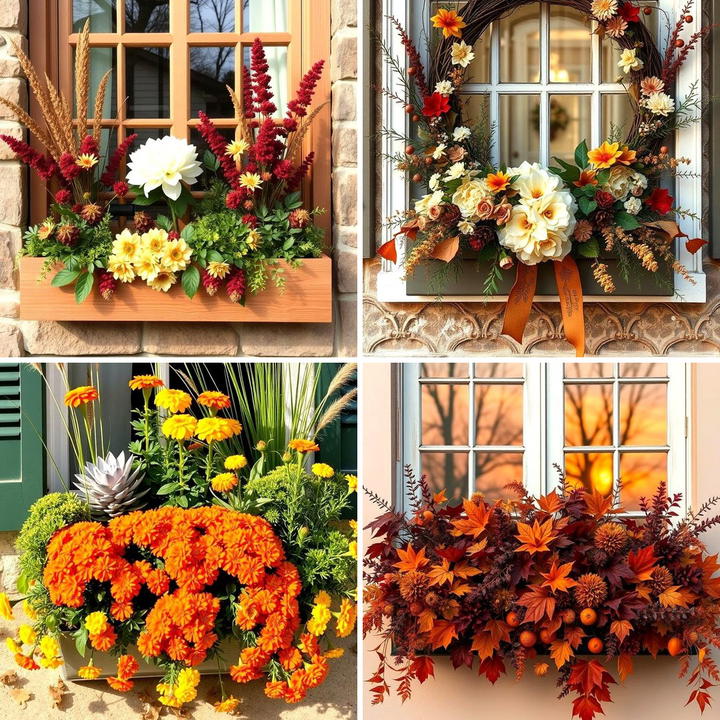 30 Fall Window Box Ideas for Autumn-Inspired Floral Displays